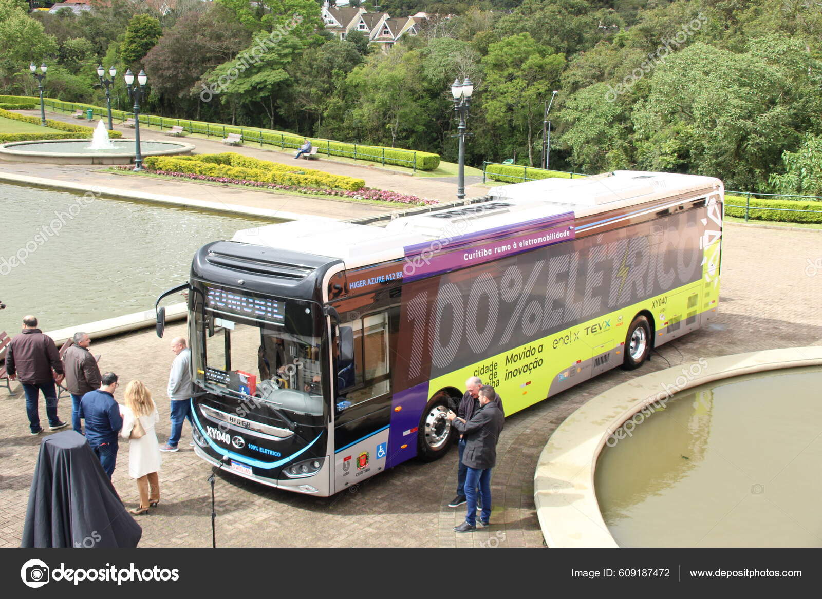 Test Phase 100 Electric Buses Curitiba September 2022 Curitiba Parana ...