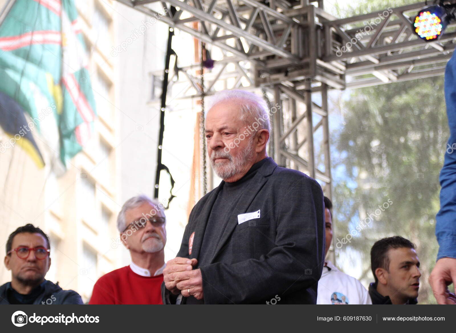 Former President Lula Participates Rally Political Allies Curitiba ...