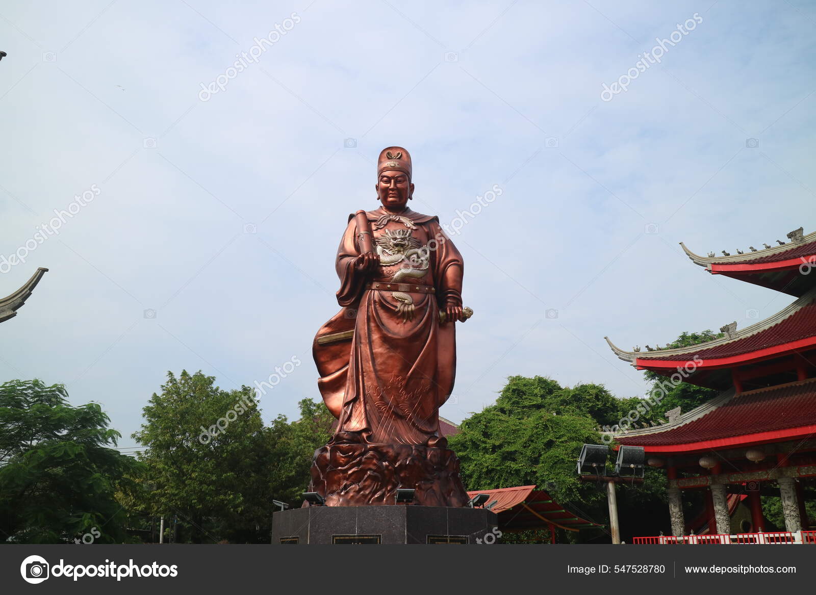 Semarang Indonesia January 2022 Giant Statue Admiral Cheng Sam Poo ...