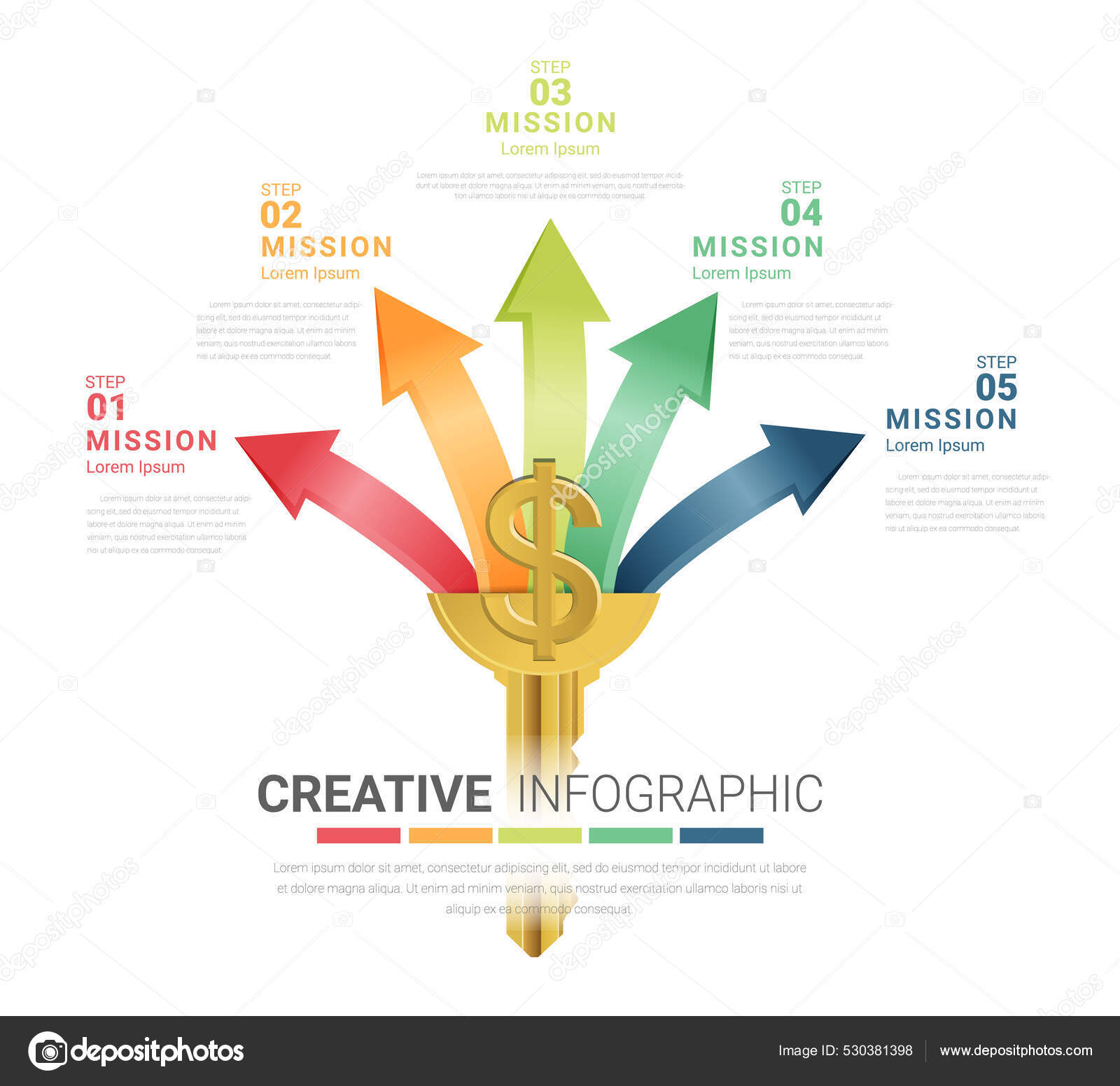 American Dollar Infographic Template Ready Template Workflow Layout ...