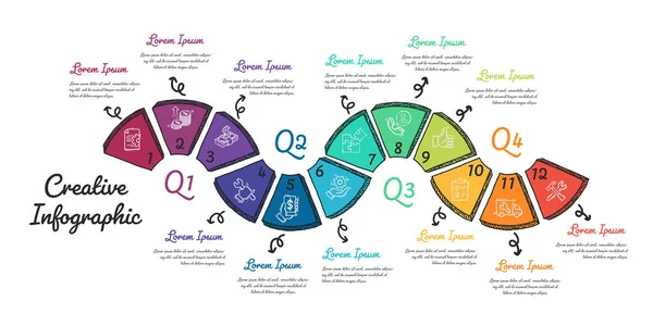 12 step infographic Vector Art Stock Images | Depositphotos