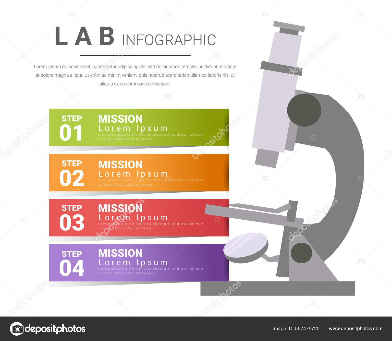 Infographics Presentation Microscope Laboratory Science Scientists ...
