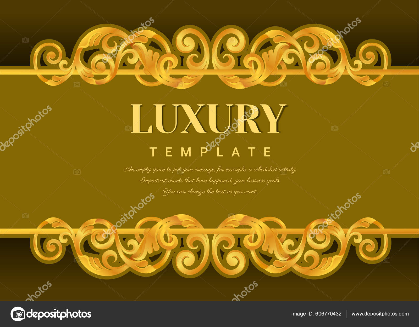Elegant Gold Border Vector