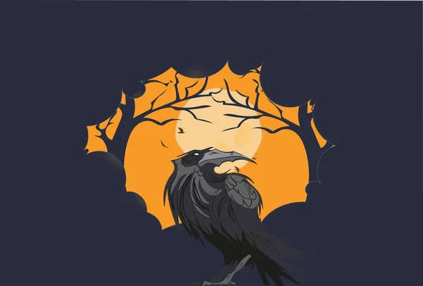 Evil Crow Flying