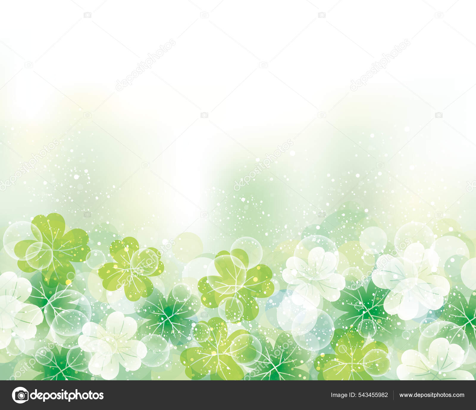 Fondo Silueta Trébol Ilustración Vector de stock por ©MisaoN 543455982