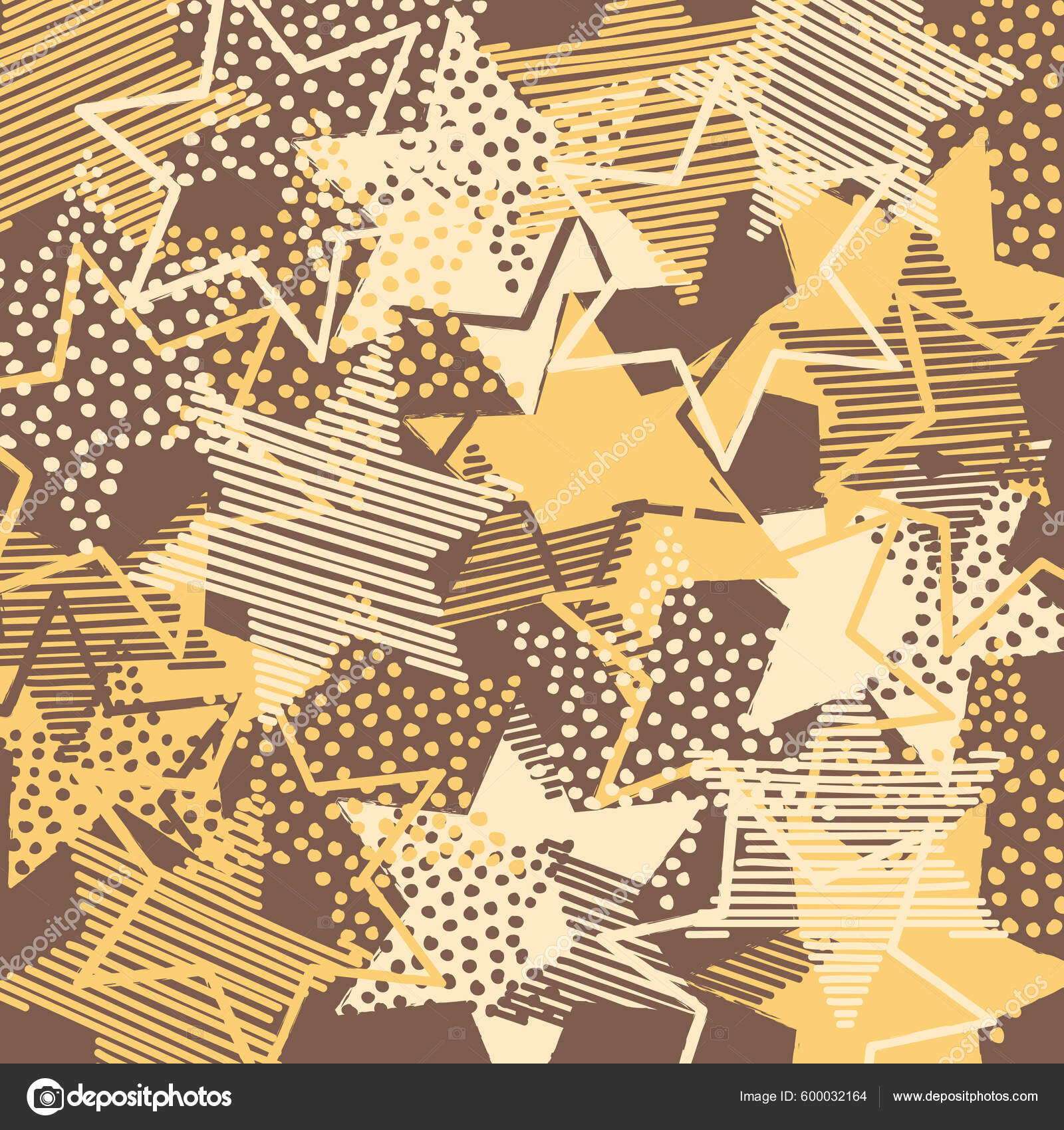 Background Scattered Dull Color Stars Stock Vector Image by ©MisaoN ...