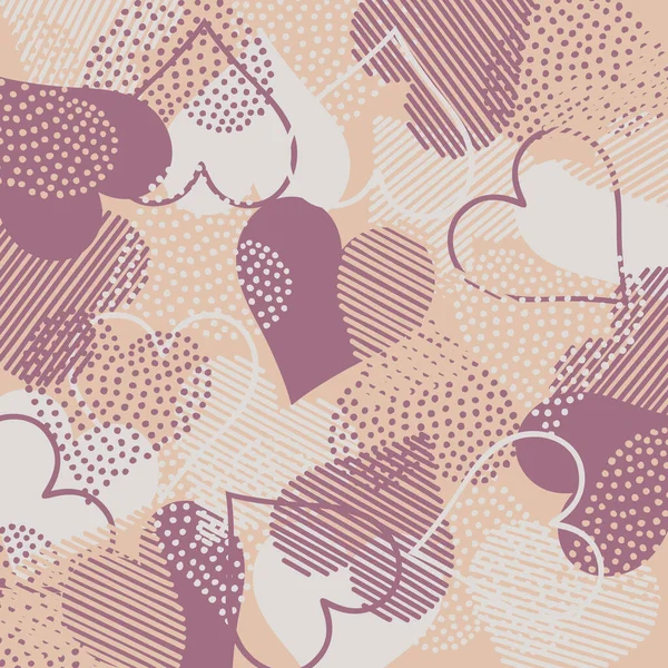 Dull Color Heart Pattern Background Vector de stock #604031738 de ©MisaoN