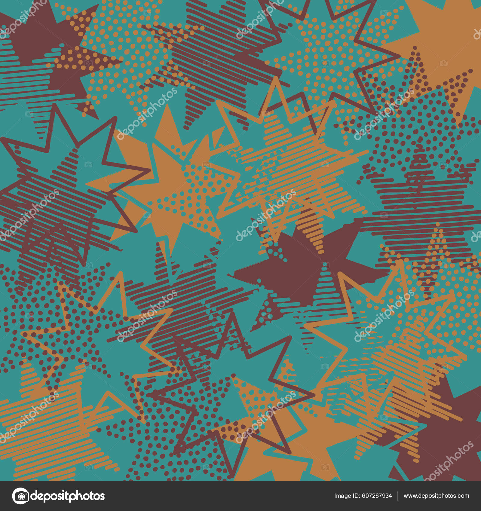 Background Scattered Dull Color Stars Stock Vector by ©MisaoN 607267934