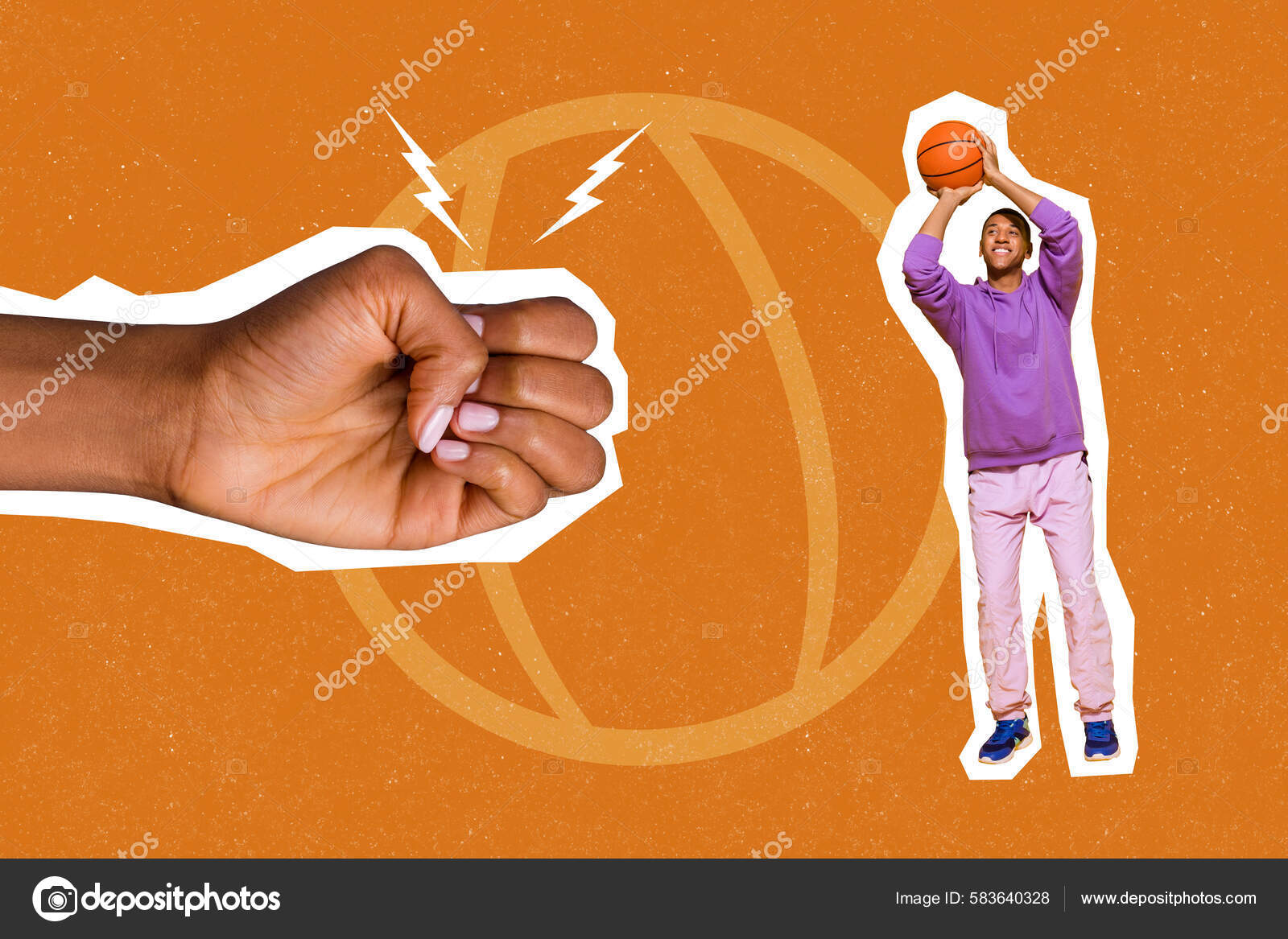 Photo Cartoon Comics Sketch Picture Funny Guy Playing Basketball ...