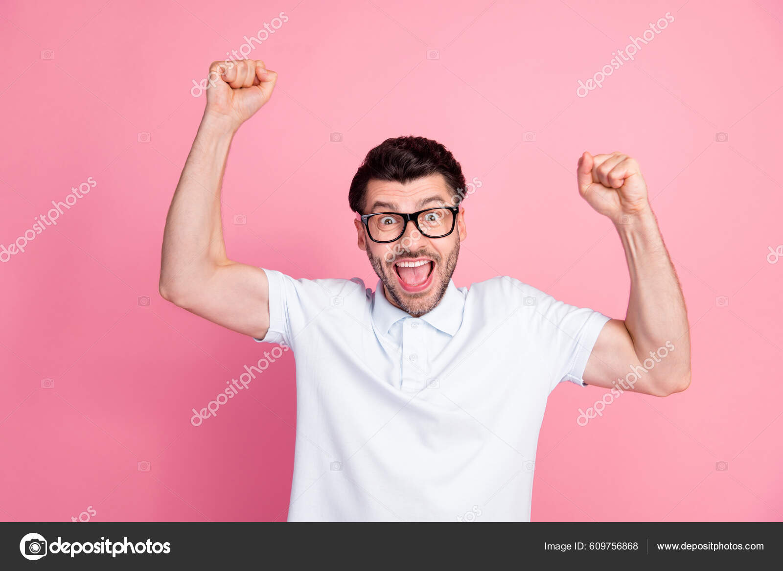 Portrait Photo Young Attractive Handsome Funny Man Toothy Smile Crazy ...