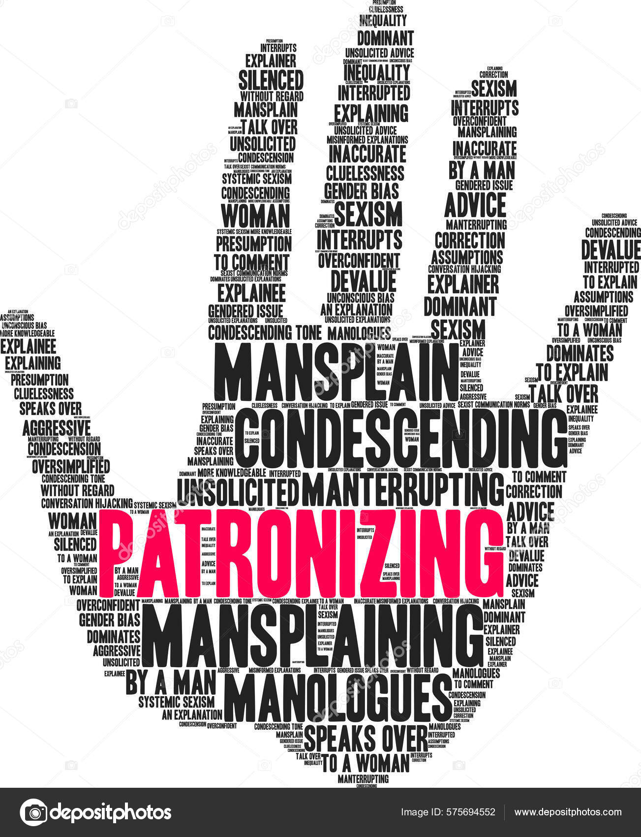 Patronizing Word Cloud White Background Stock Vector Image by ©arloo ...