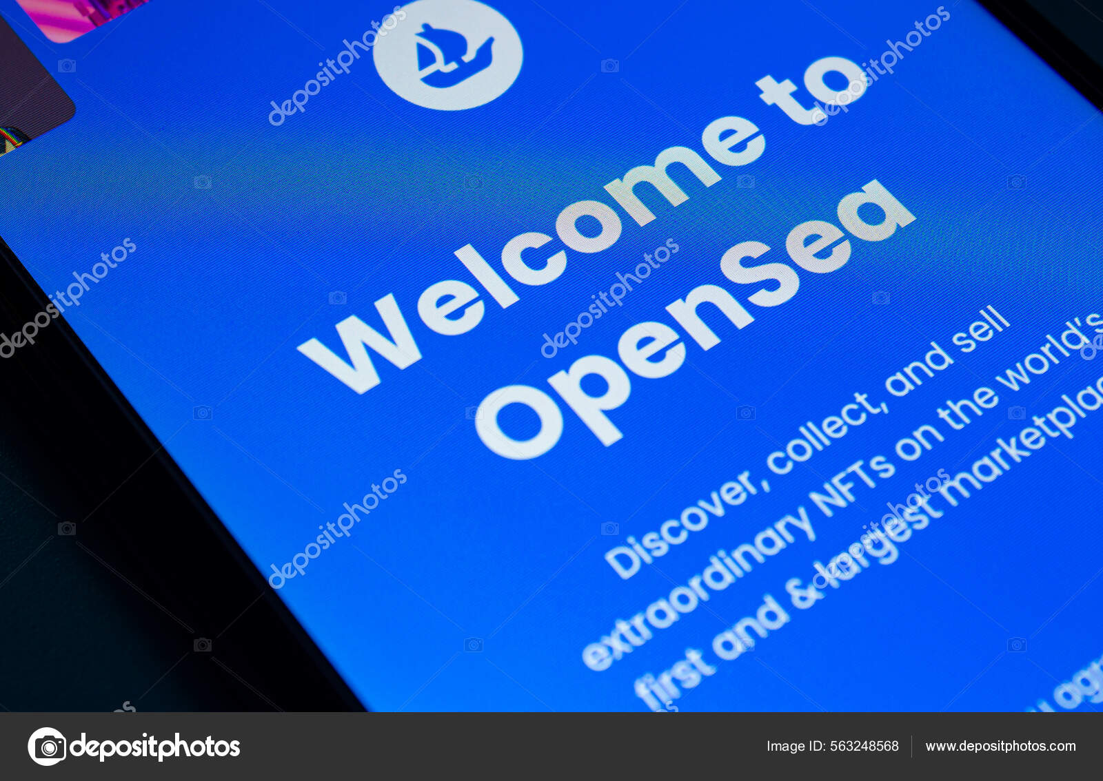 Opensea Mobile Application Smartphone Screen Afyonkarahisar Turkey ...