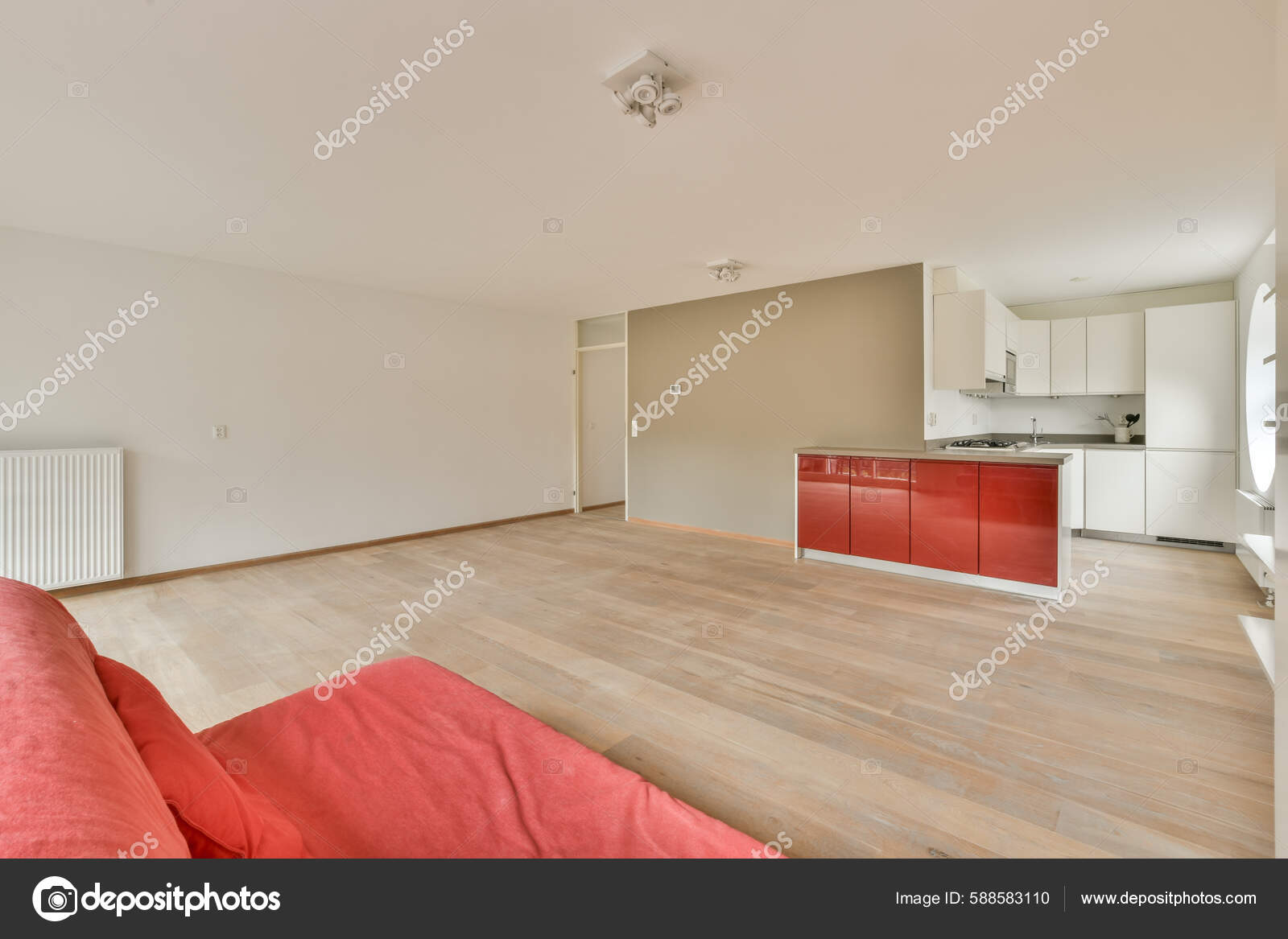 Cozy Spacious Empty Room Luxury House — Stock Photo © procontributors ...