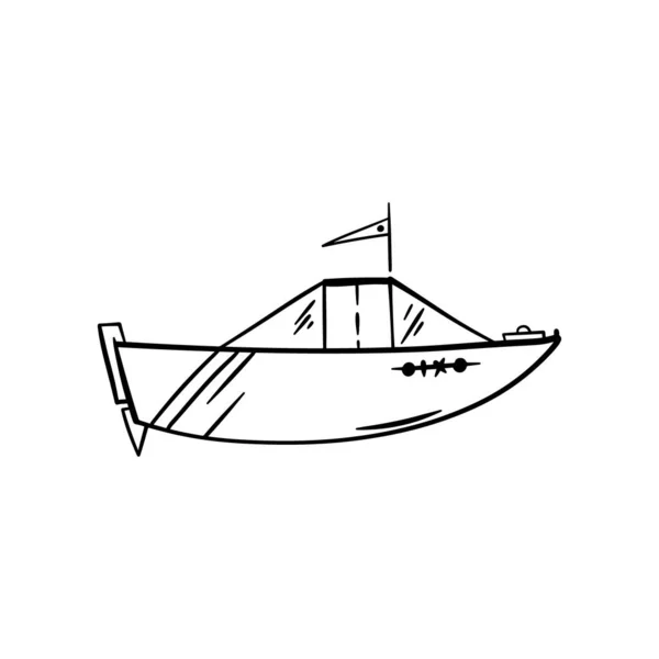 Bote dibujo imágenes de stock de arte vectorial | Depositphotos