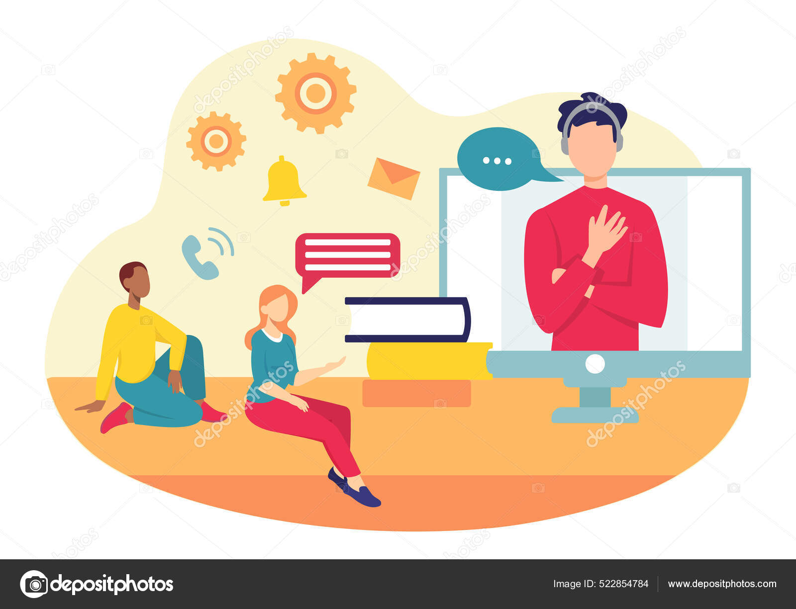 Customer service illustration Stock Vector Image by ©edgecreative01 ...