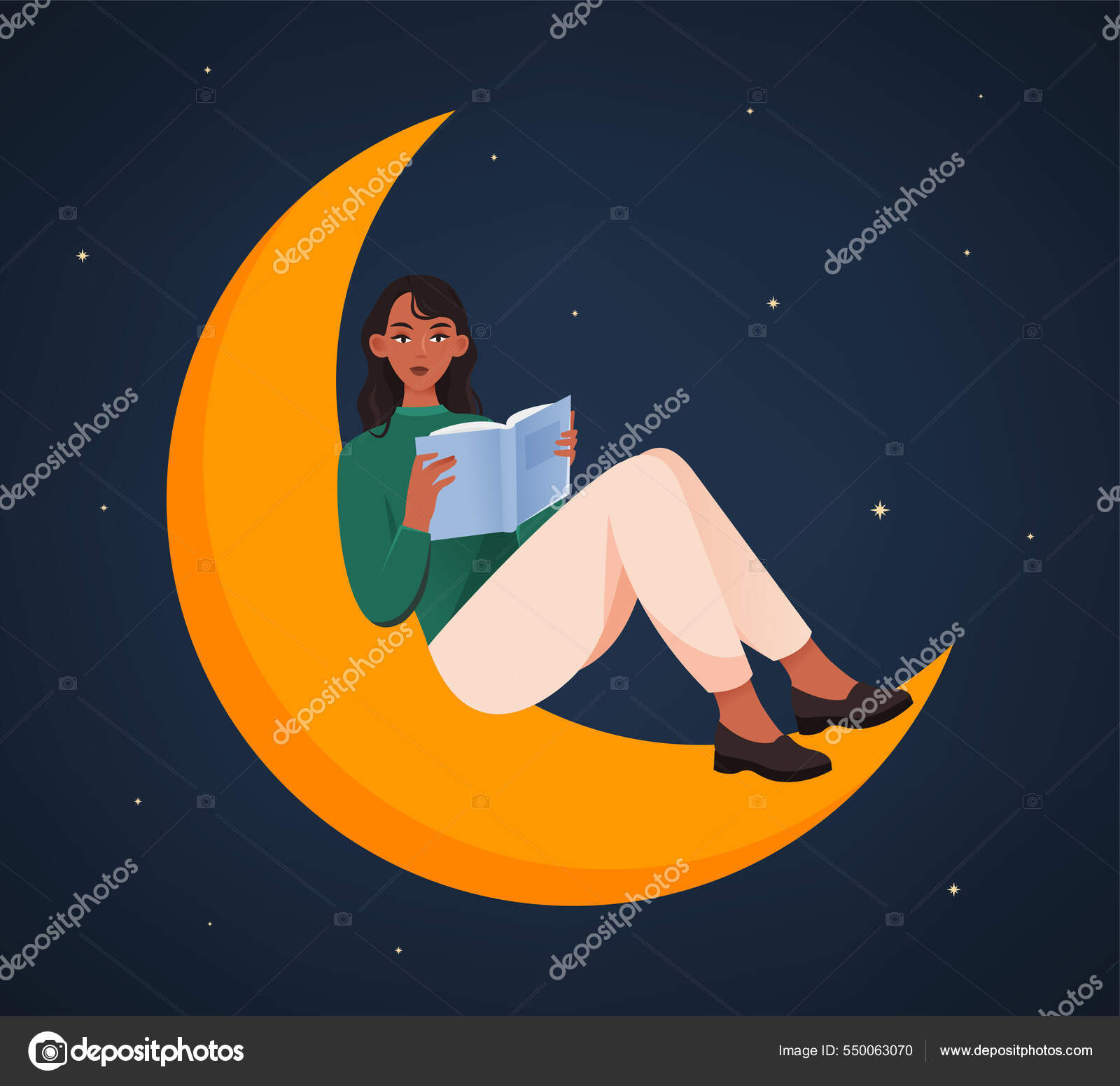 Relaxed Student Cartoon