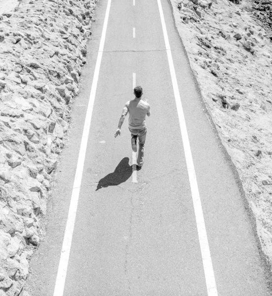 full of energy. guy feel freedom. hurry up. endurance and stamina ...