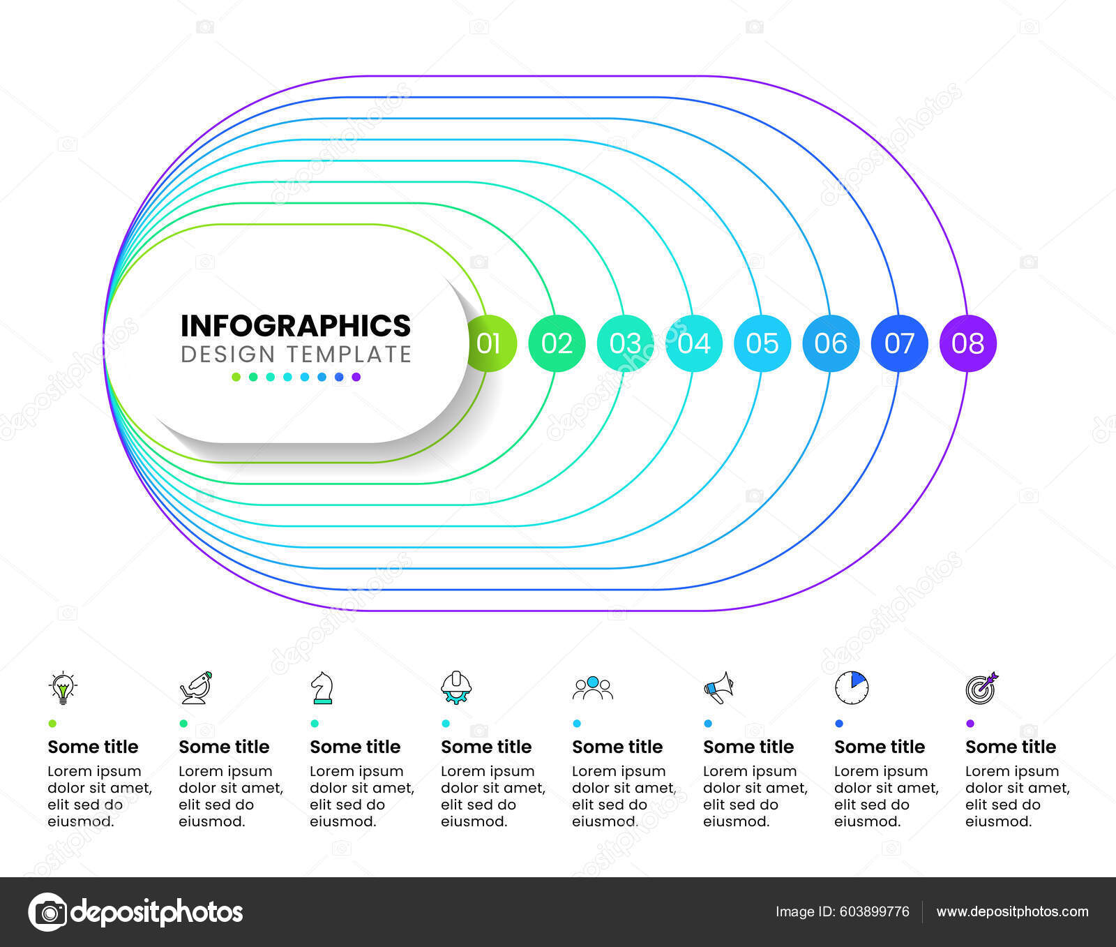 Infographic Template Icons Options Steps Can Used Workflow Layout ...