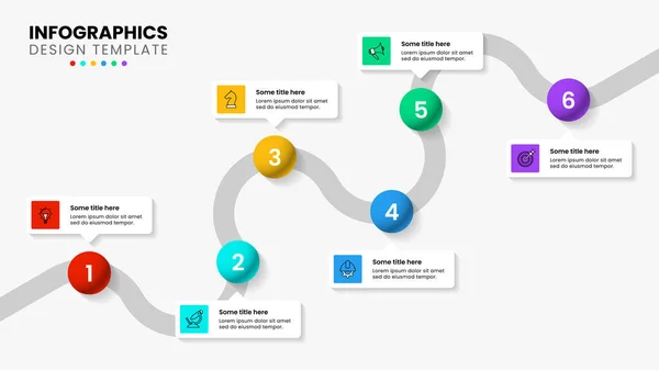 Infographic Template Icons Options Steps Stairs Can Used Workflow Layout Stock Vector by ...
