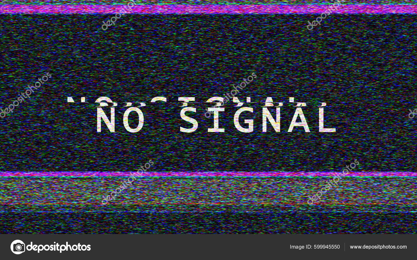 White Noise Illustration Noise Effect Signal Noise — Stock Photo ...