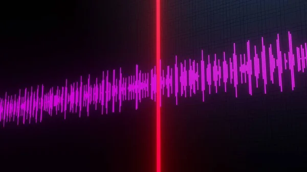 Timeline. Sound wave. Running audio track Music - Stock Image - Everypixel