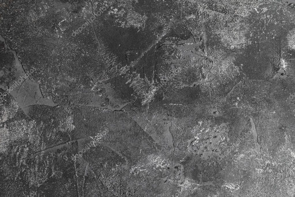 fondo creativo abstracto: yeso de cemento áspero con manchas de ...