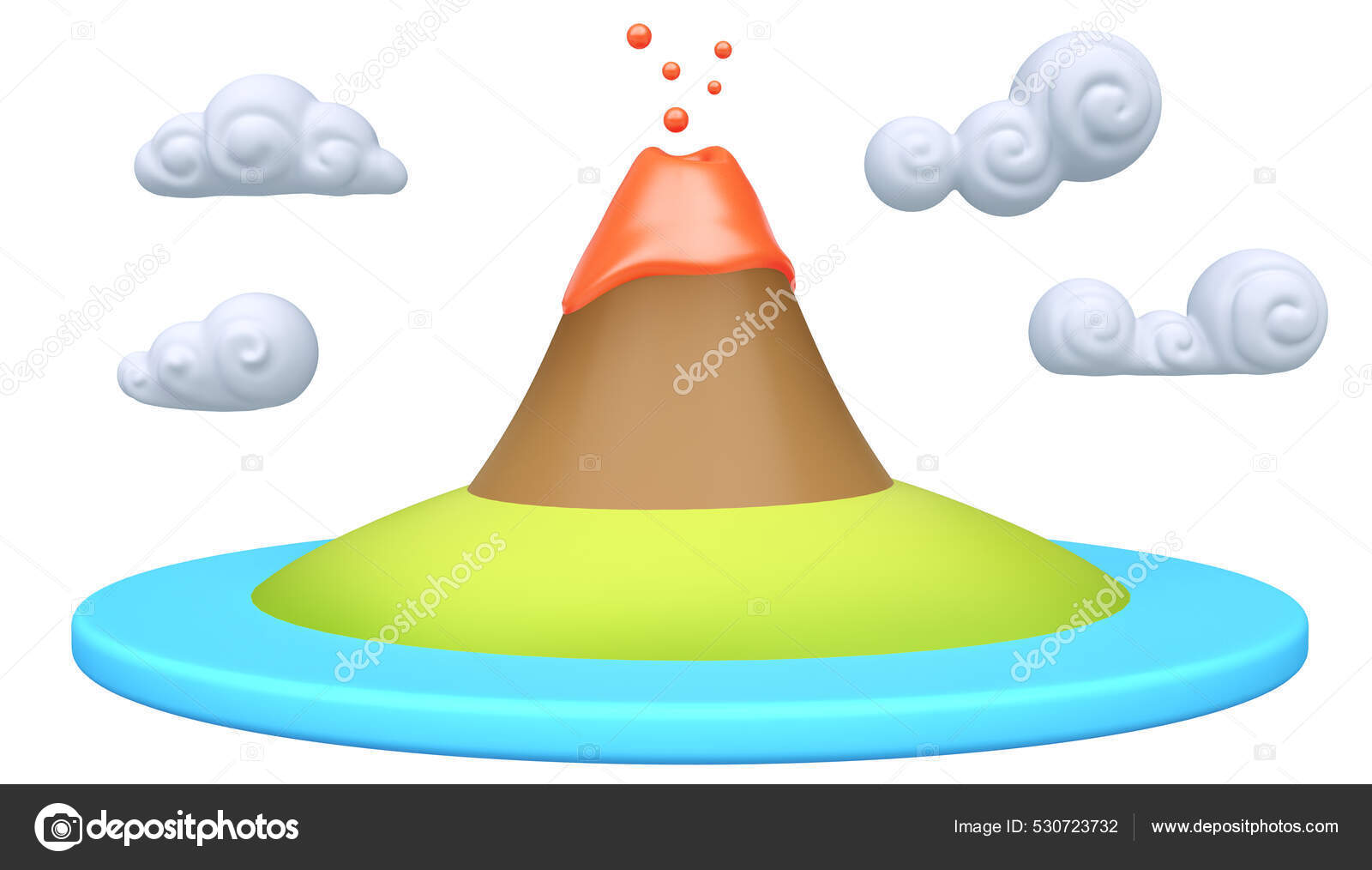 Volcano Cartoon Funny