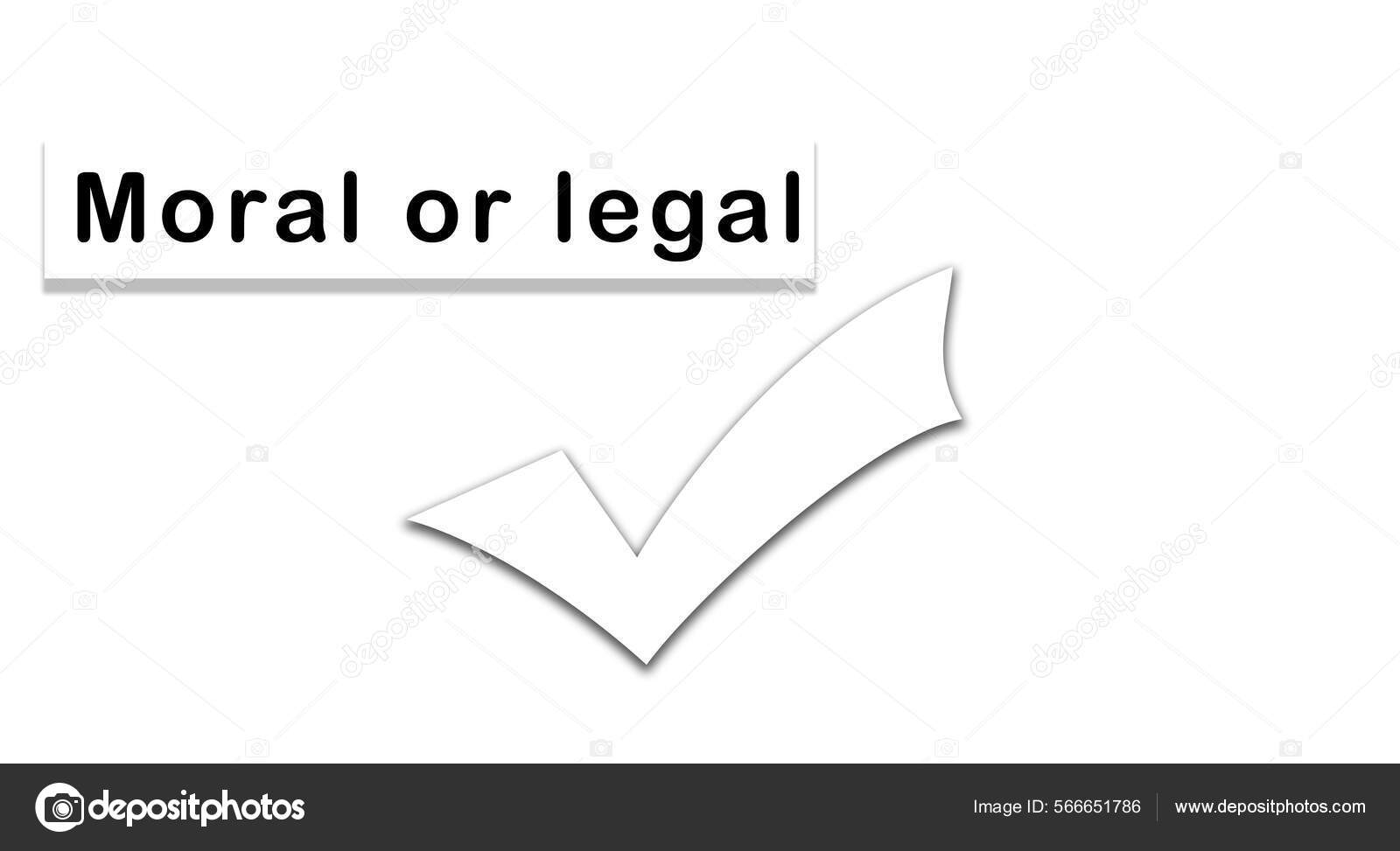 Moral Legal Word Written Solid Background Business Signs Symbols ...