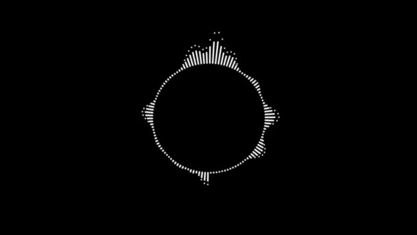 Music Waves Oscillate Audio Music Waves Circle Frame Music Waves — Stock Video © devidchakma ...