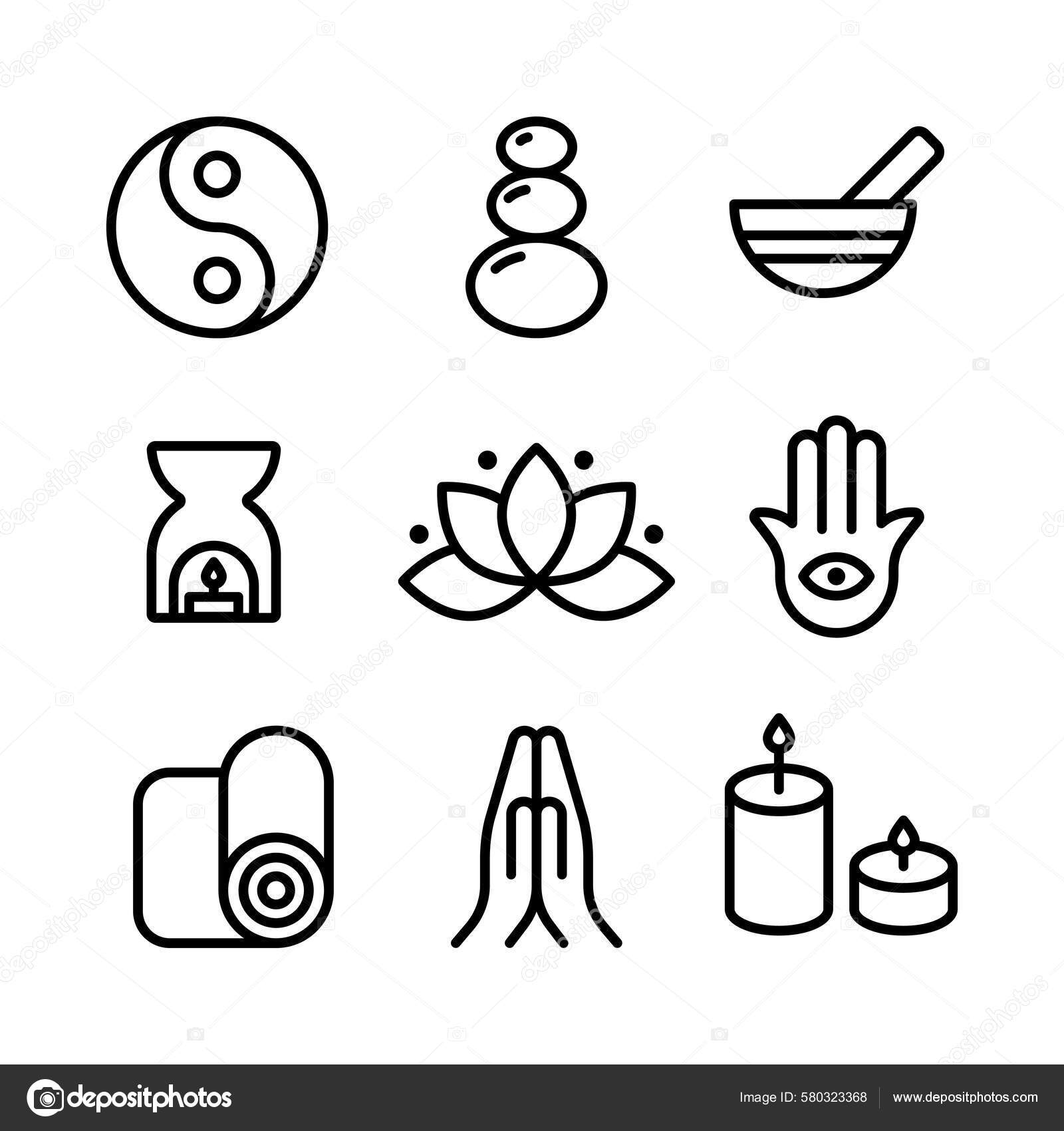 Relaxation Symbols Stock Illustration Of Background, 59% OFF