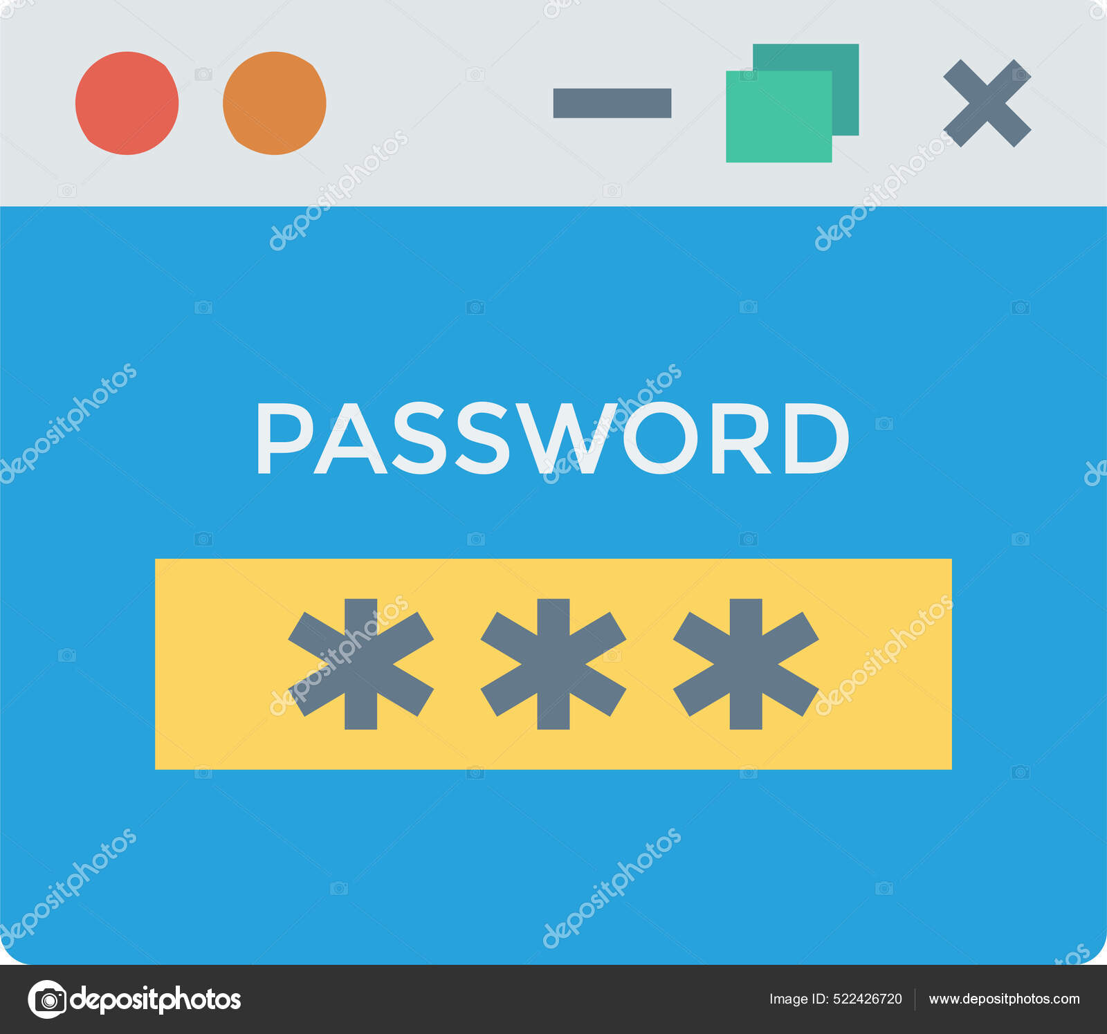 Access Login Password Icon Flat Style Stock Vector by ©iconfinder 522426720
