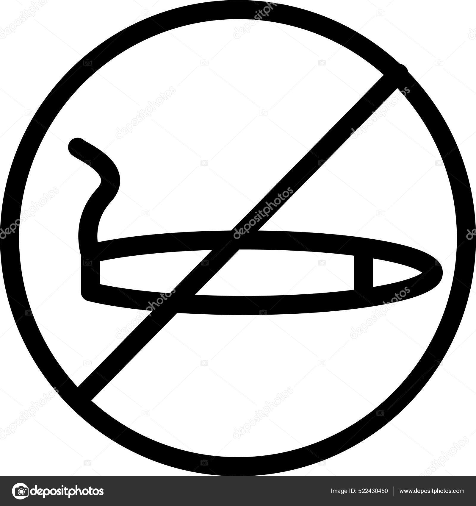 Avoid Ban Block Icon Outline Style Stock Vector Image by ©iconfinder ...