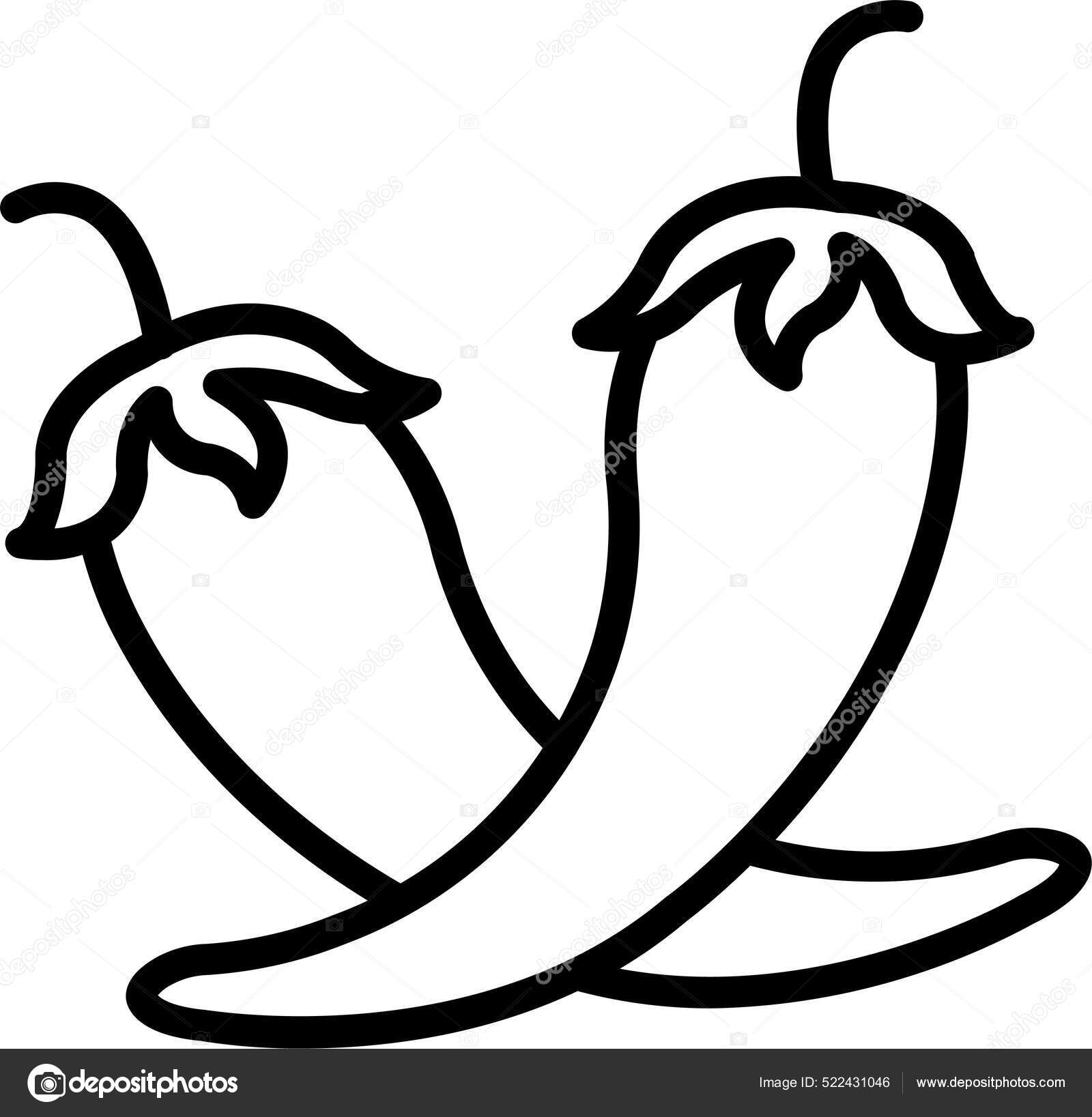 Chili Clipart Black And White