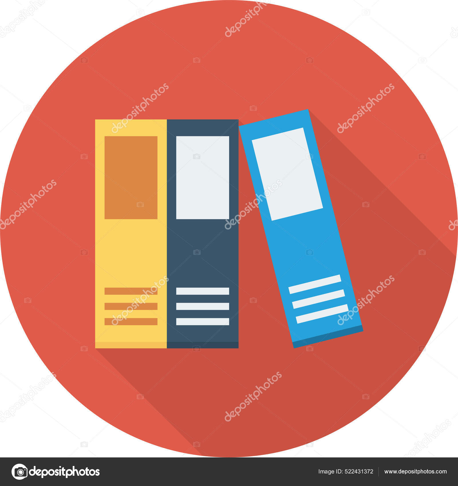 Documento Documentos Ícone Filefolder Estilo Plano Vetor de ©iconfinder ...