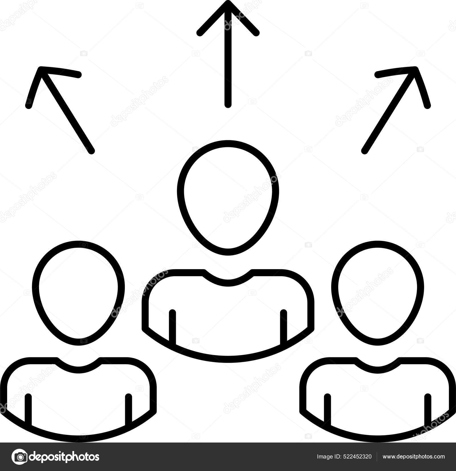 Avatars Employees Group Icon Outline Style Stock Vector by ©iconfinder ...