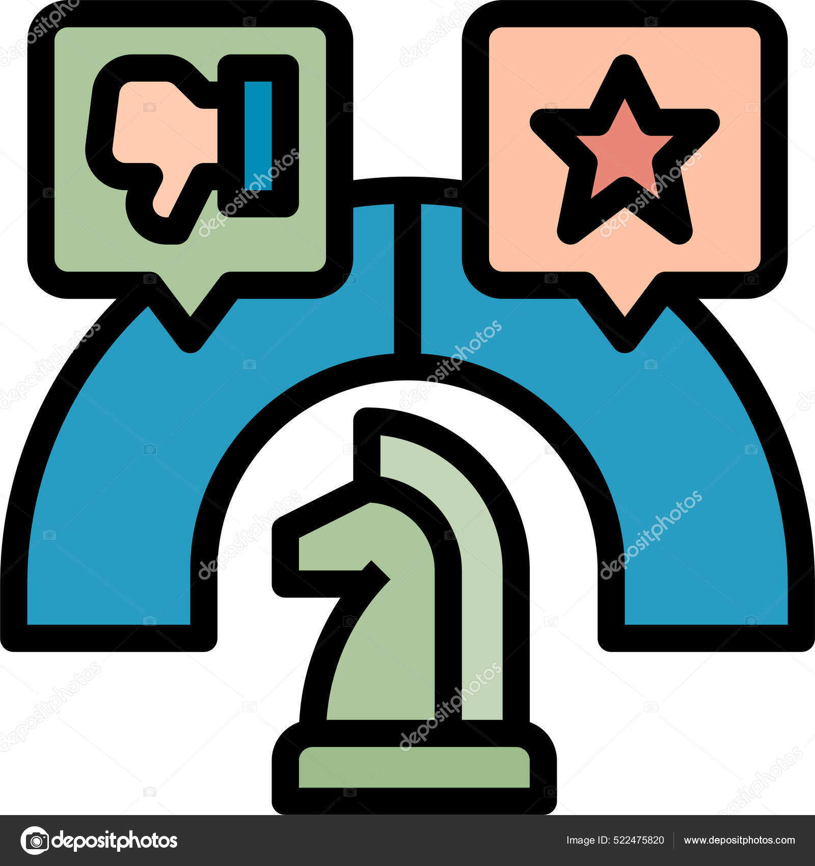 Strategic Kpi Icon Digital Icon Stock Vector by ©iconfinder 522475820