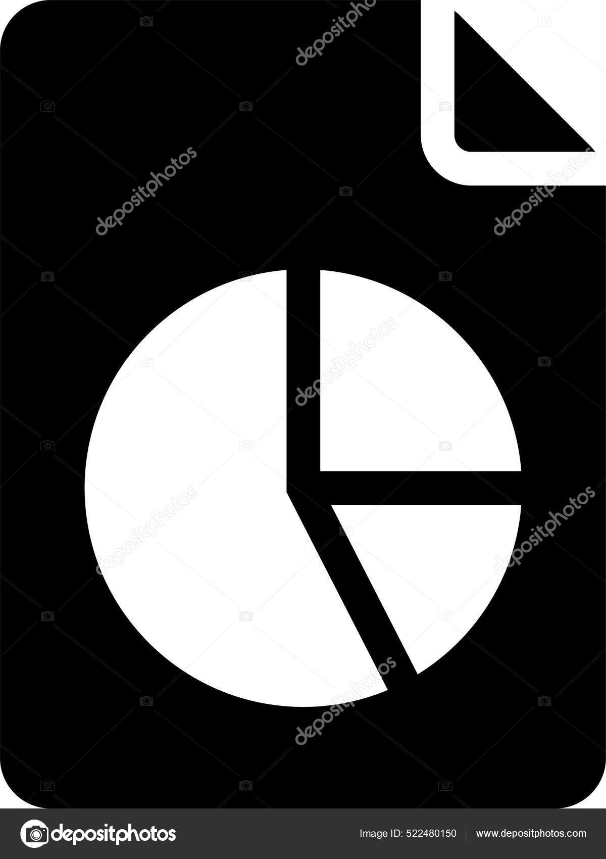 Chart Document Documentation Icon Solid Style Stock Vector Image by ...