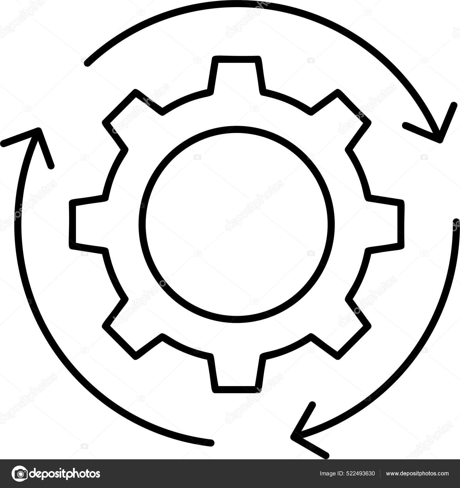 Configuration Refresh Reload Icon Outline Style Stock Vector By ©iconfinder 522493630