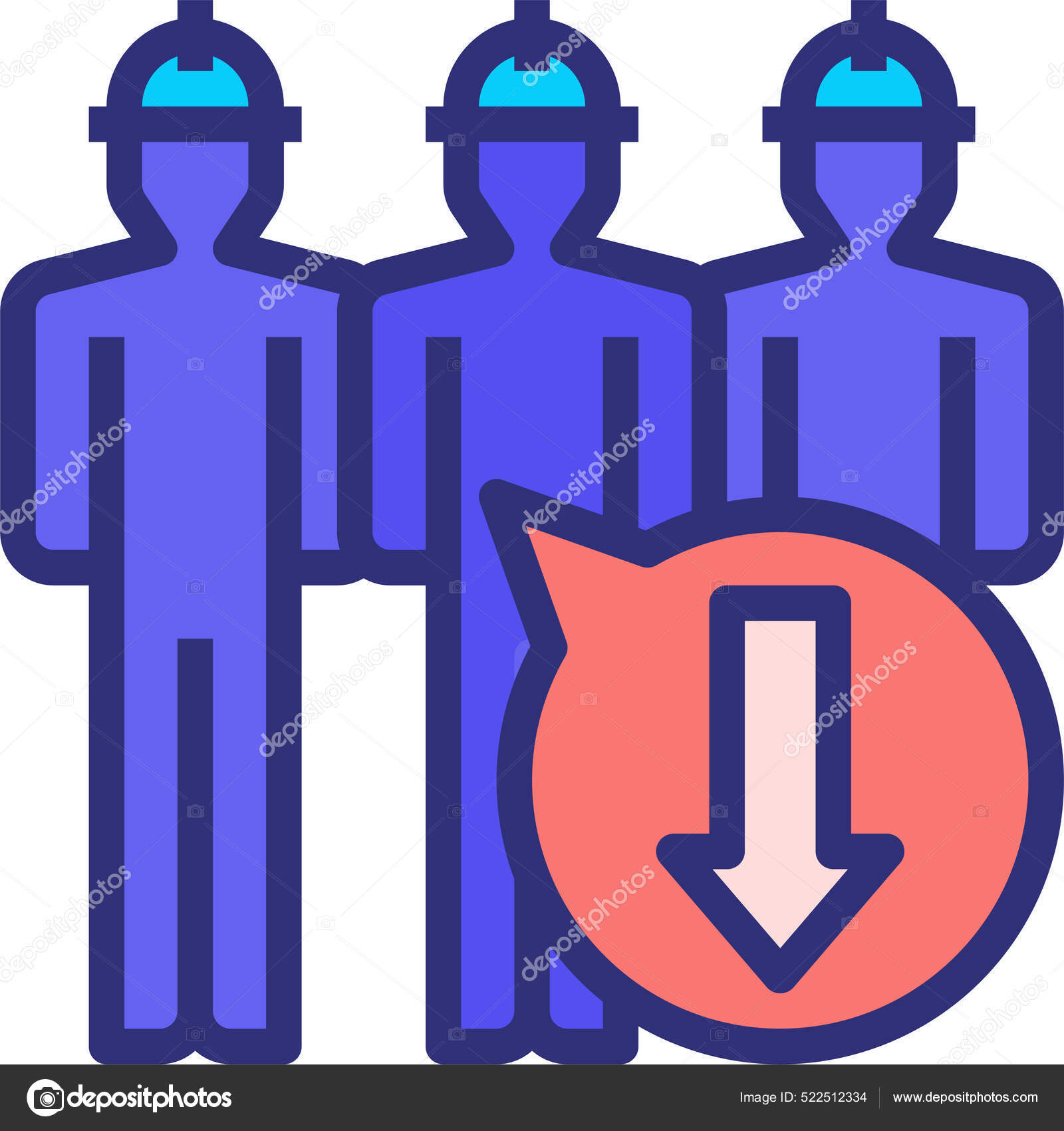 Labour Workers Shortage Icon Stock Vector by ©iconfinder 522512334