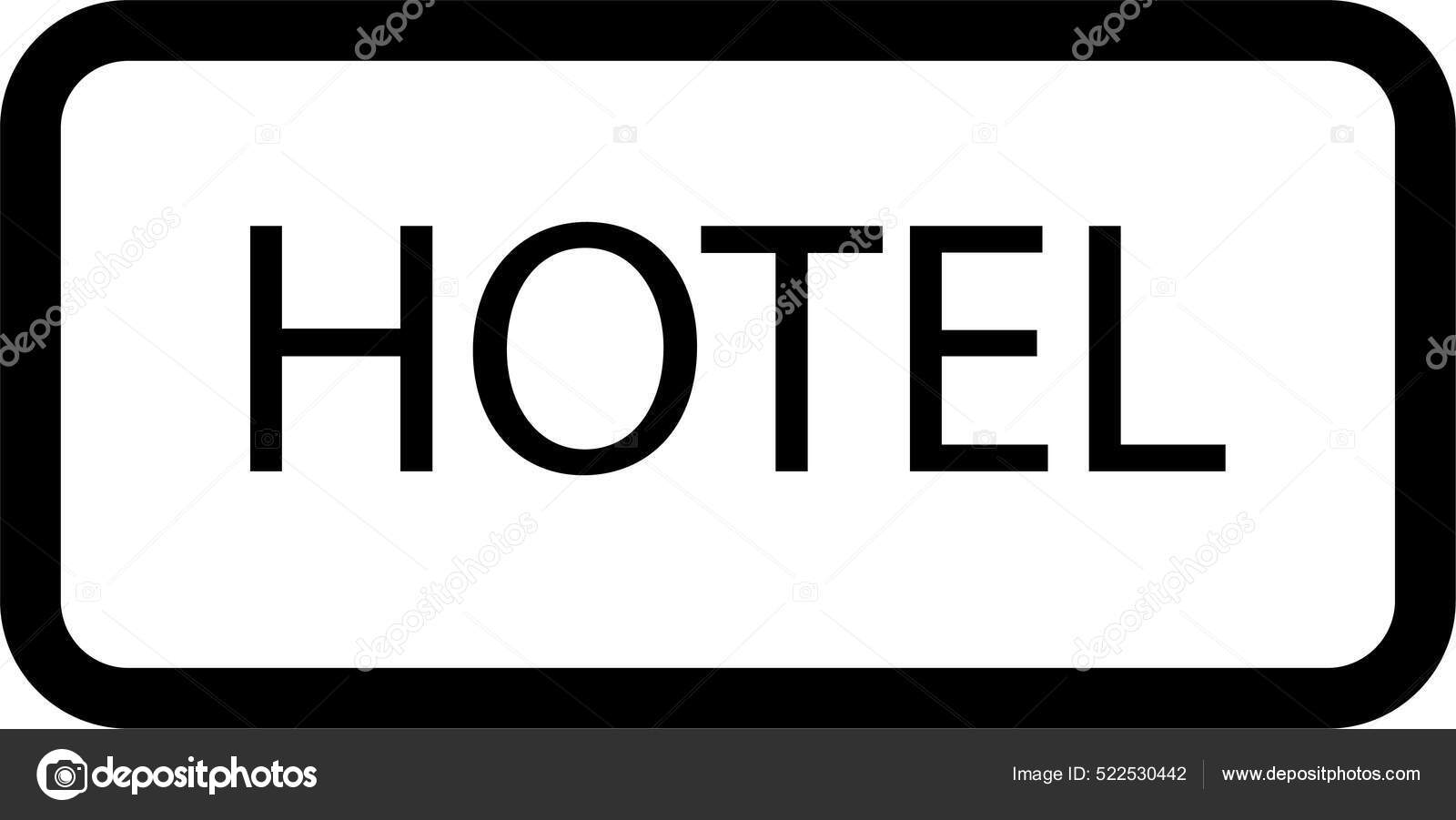 Board Frame Hotel Icon Outline Style Stock Vector by ©iconfinder 522530442
