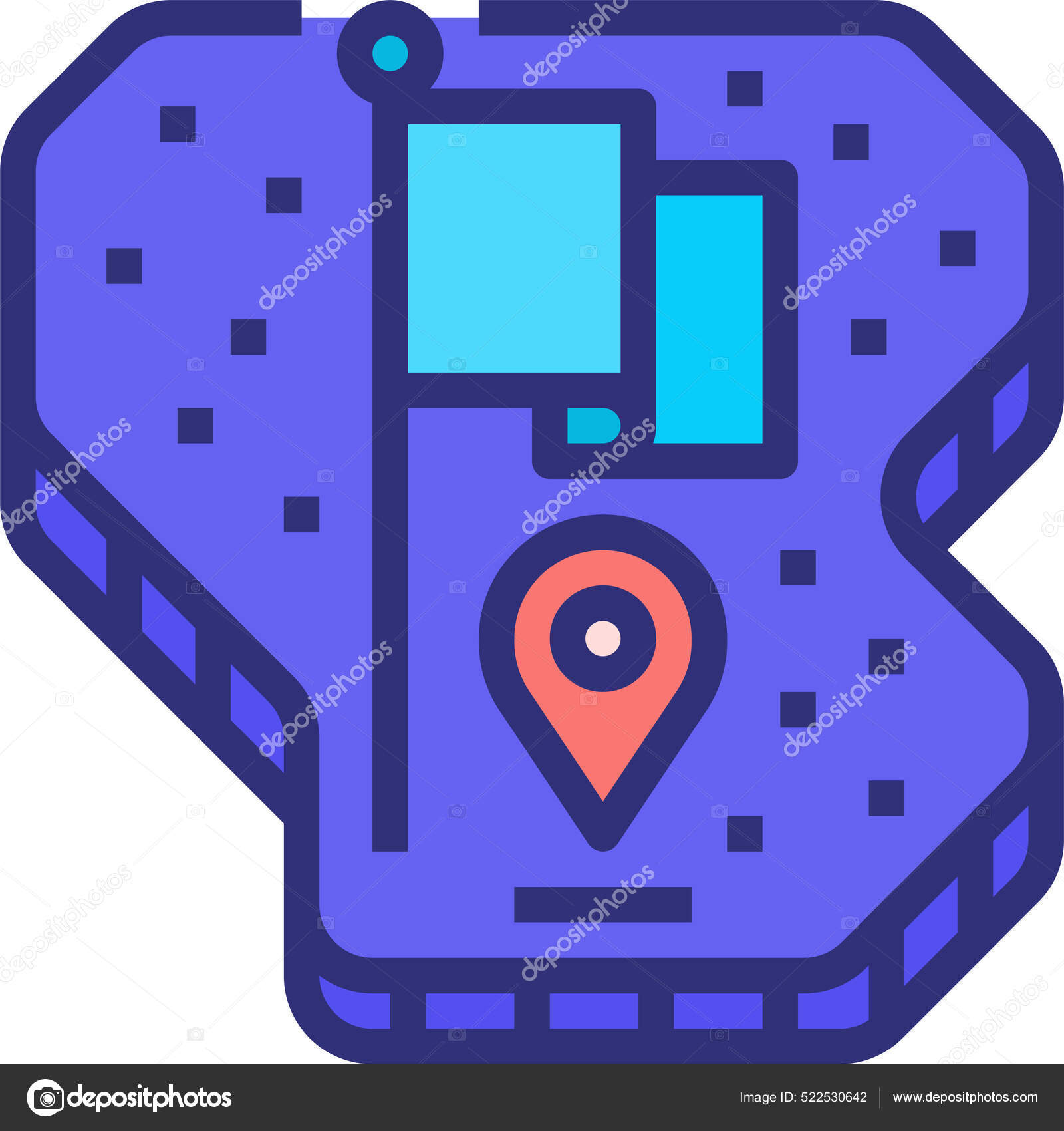 Country Lacation Map Icon Stock Illustration by ©iconfinder #522530642