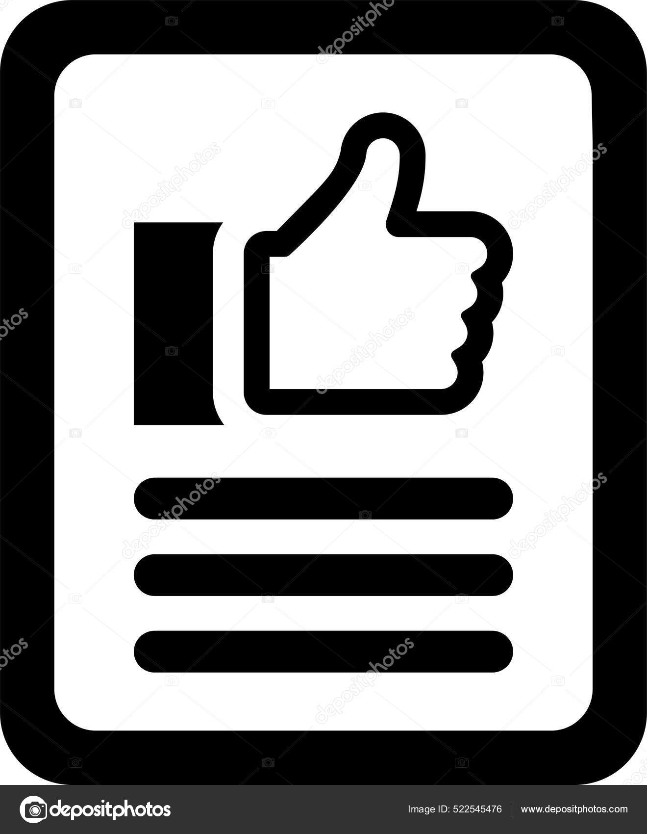 Comment Feedback Positive Icon Solid Style Stock Vector Image by ...
