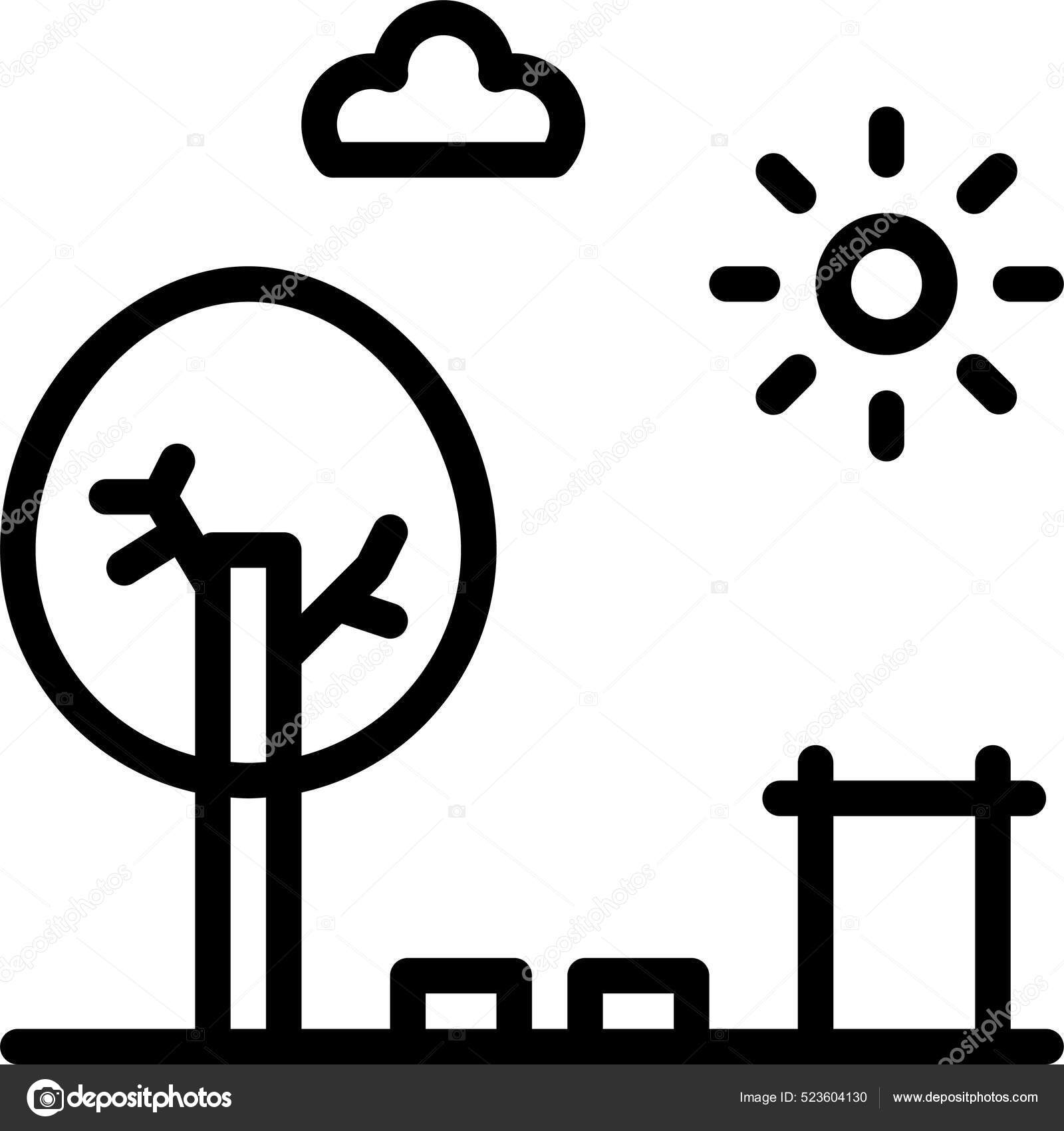 Kids Park Play Icon Babies Kids Childhood Category Stock Vector by ...