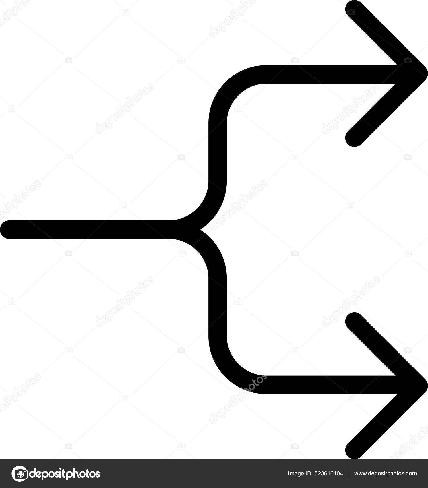 Arrow Arrows Direction Icon Outline Style Stock Vector by ©iconfinder ...