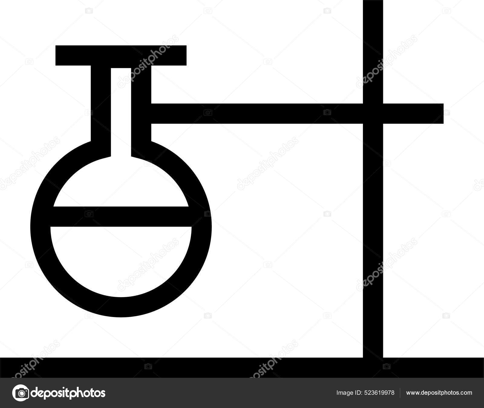 Experiment Flask Lab Icon Outline Style Stock Vector Image by ...