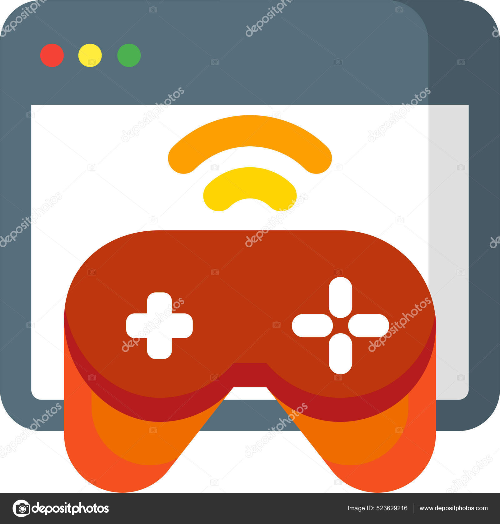 Developement Game Development Icon Flat Style Stock Vector by ...