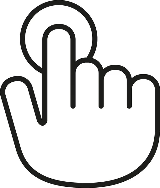 Gestures Hand Select Icon Outline Style Stock Vector by ©iconfinder ...