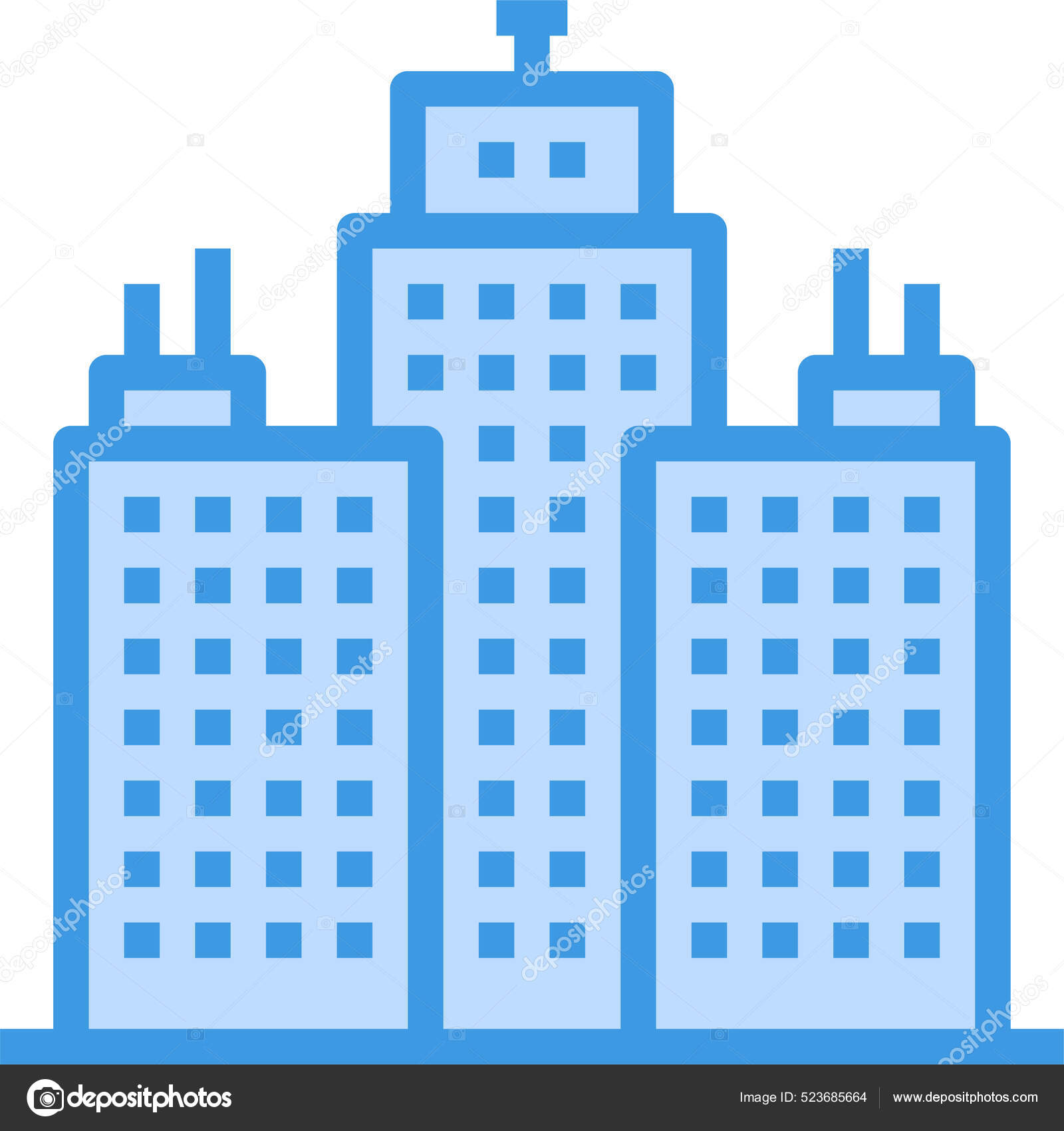 Skyscraper Building Tower Icon Stock Vector by ©iconfinder 523685664