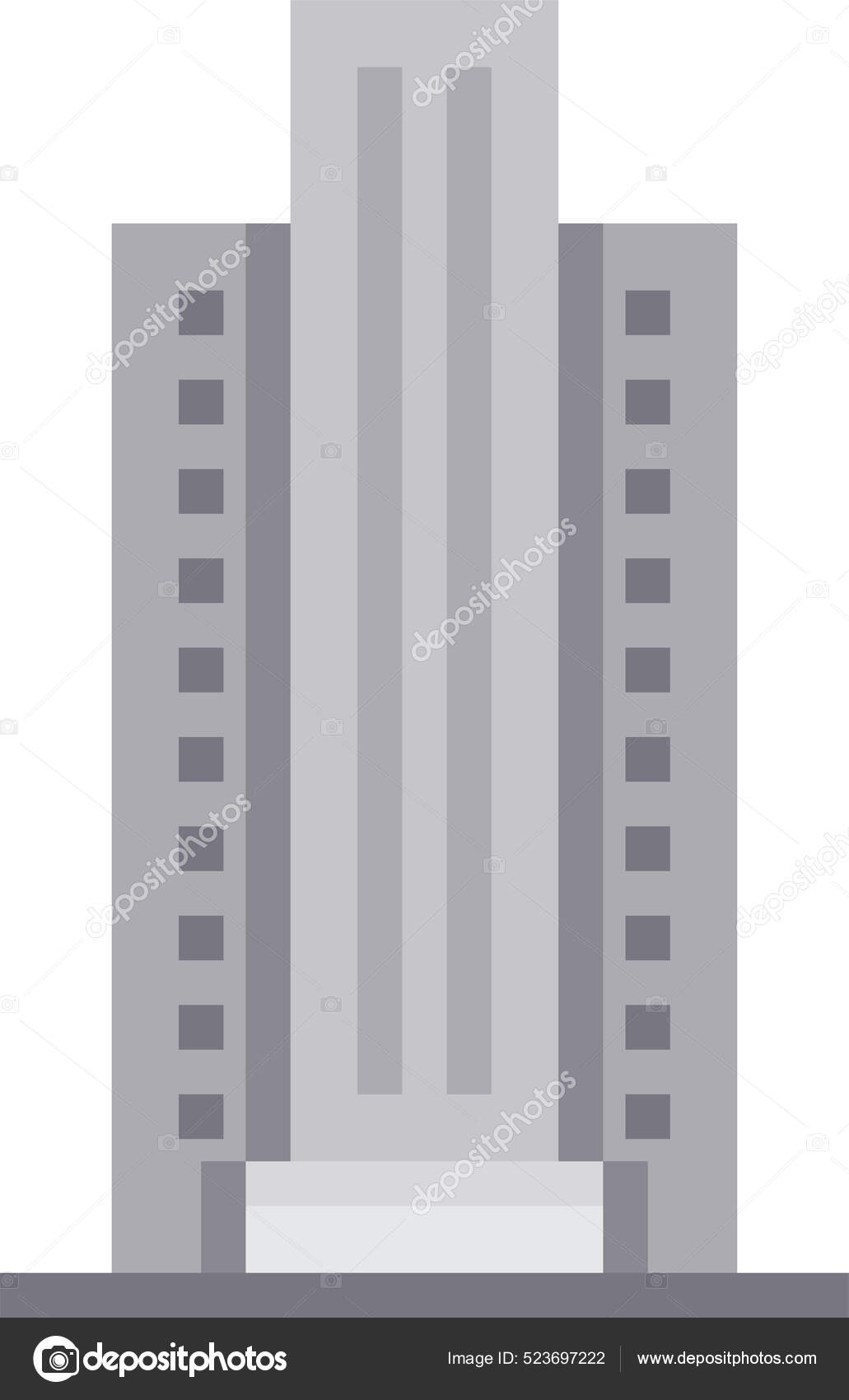 Skyscraper Building Tower Icon Stock Vector by ©iconfinder 523697222