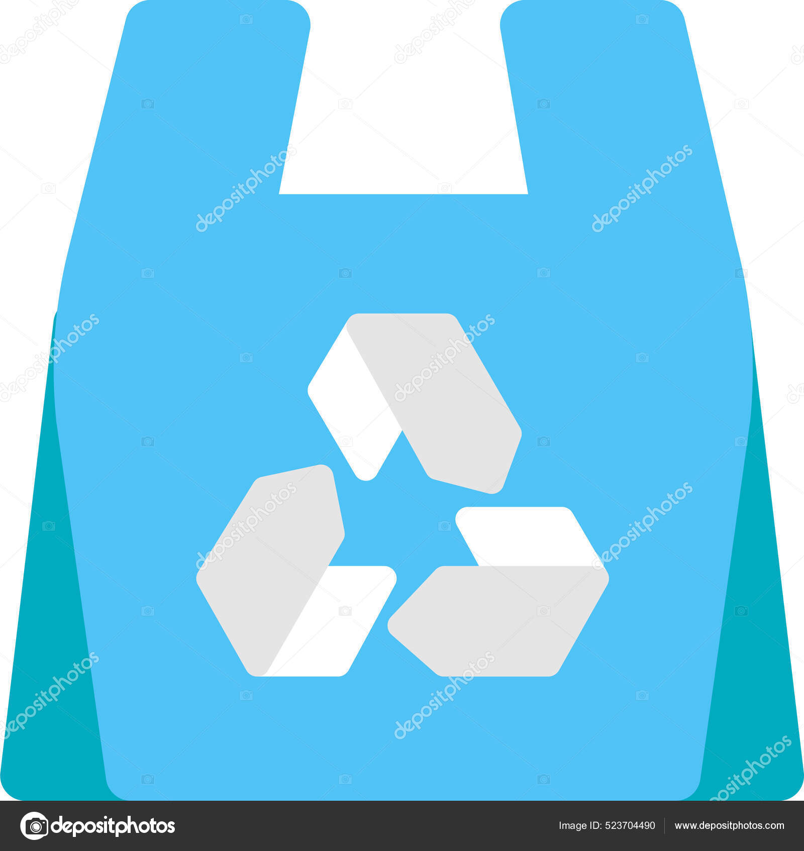 Bag Plastic Paper Icon Flat Style Stock Vector by ©iconfinder 523704490